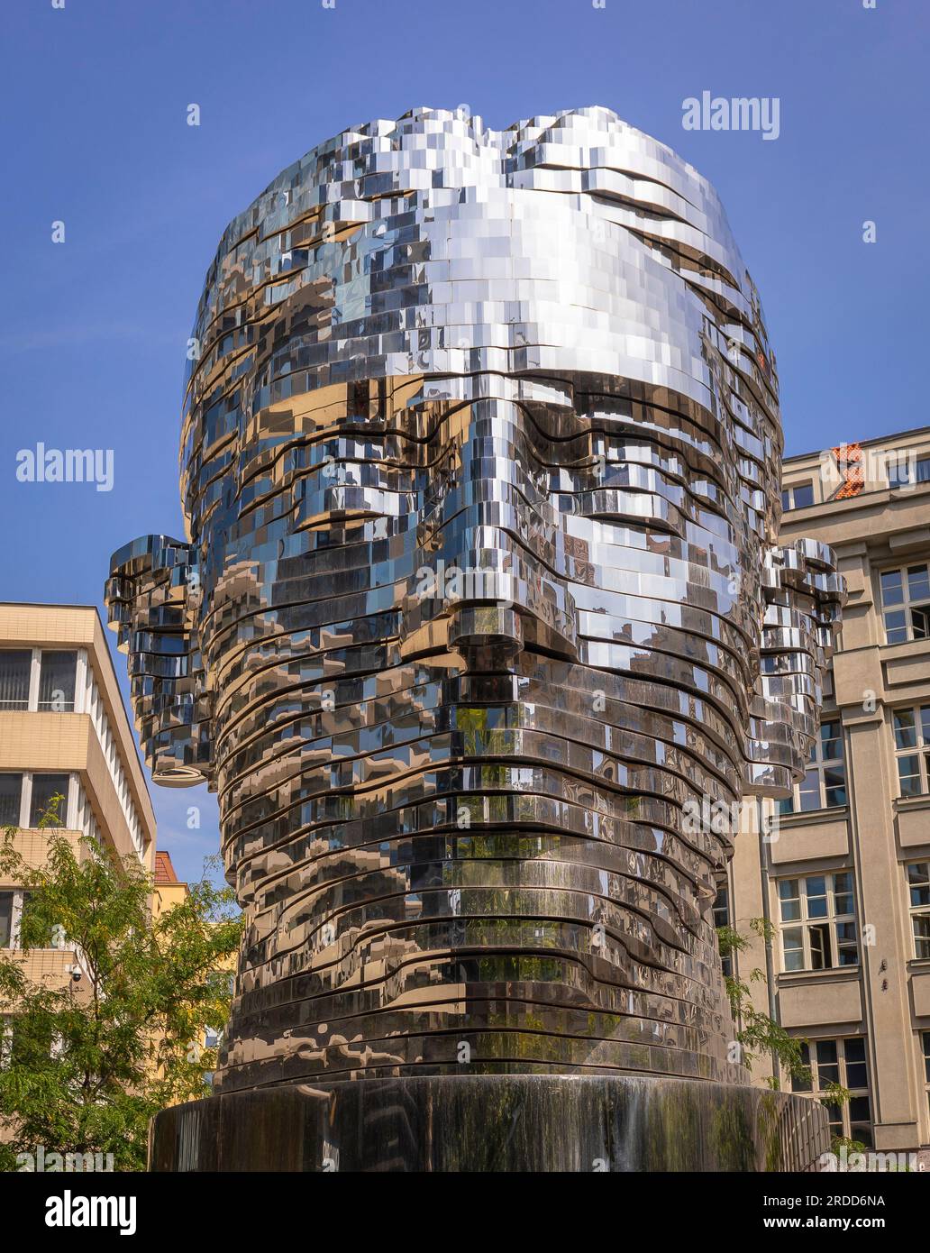 PRAGUE, CZECH REPUBLIC, EUROPE - Statue of author Franz Kafka, by ...