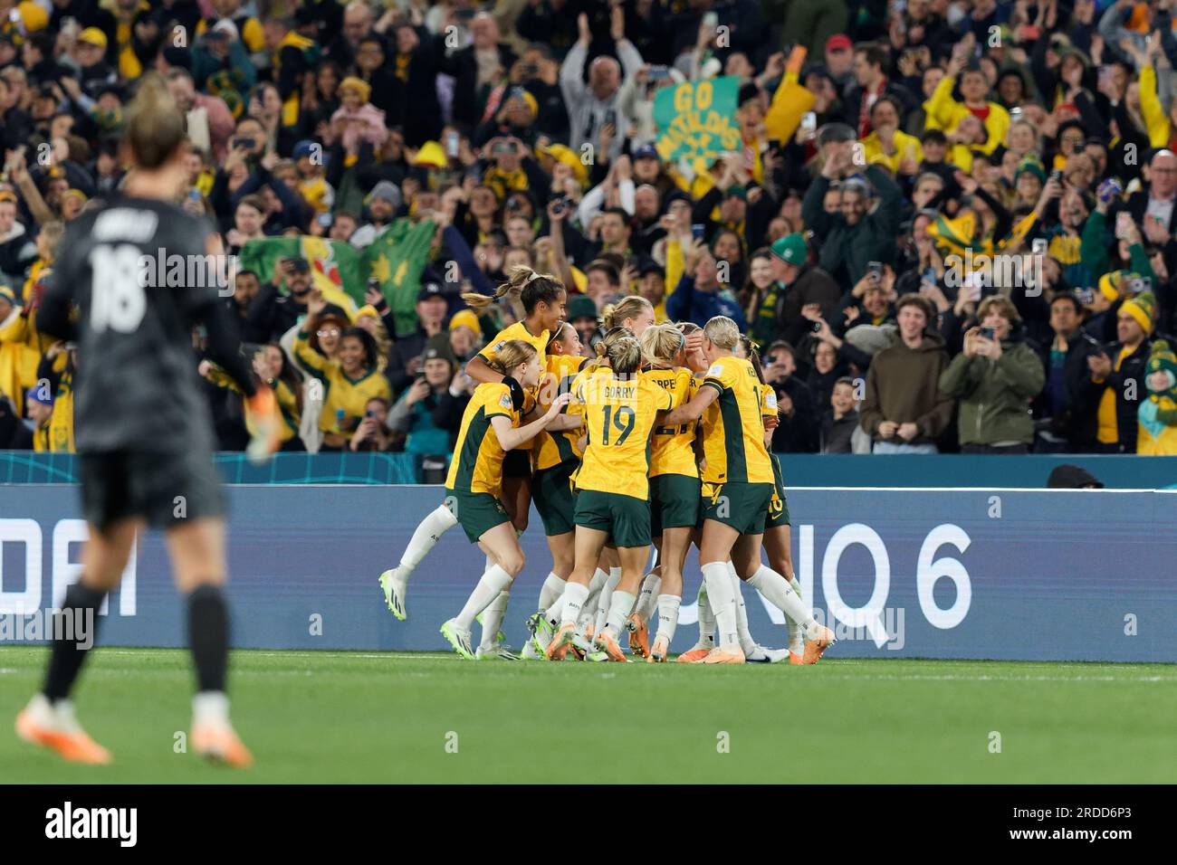 Sydney, Australia. 20th July, 2023. Australian players celebrate after ...
