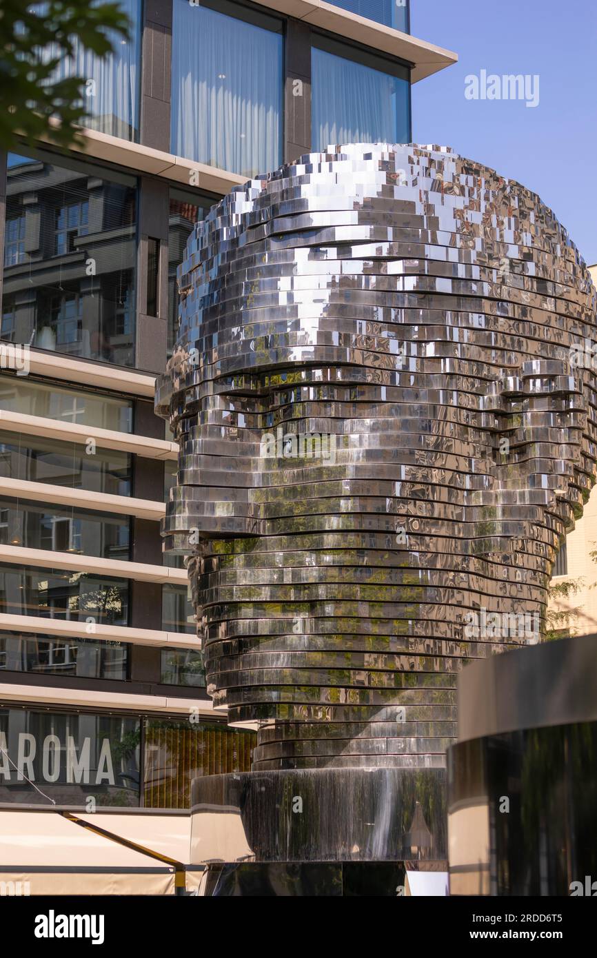 PRAGUE, CZECH REPUBLIC, EUROPE - Statue of author Franz Kafka, by ...