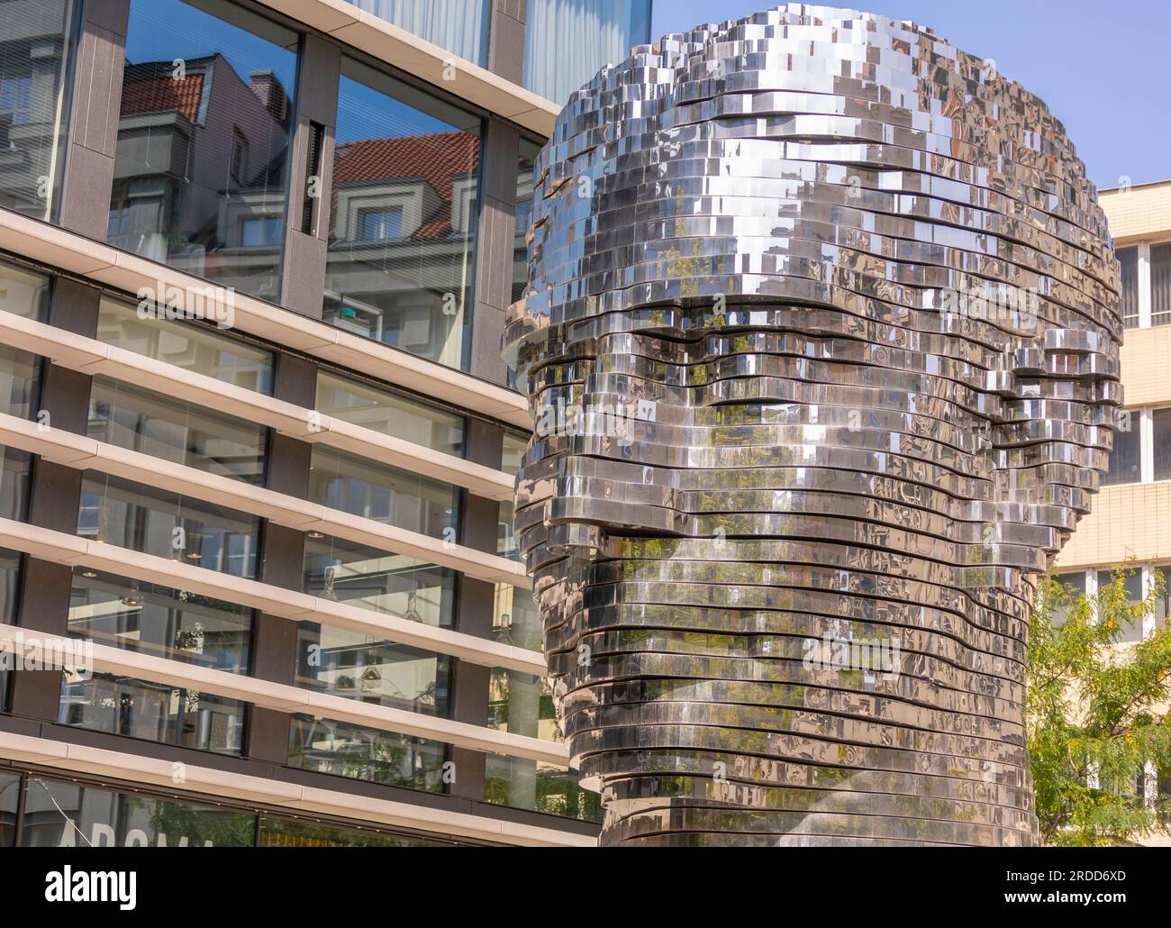 PRAGUE, CZECH REPUBLIC, EUROPE - Statue of author Franz Kafka, by ...