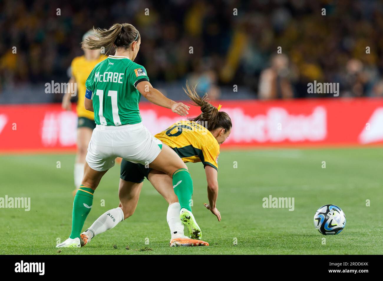 Sydney, Australia. 20th July, 2023. Katie McCABE of Ireland competes ...