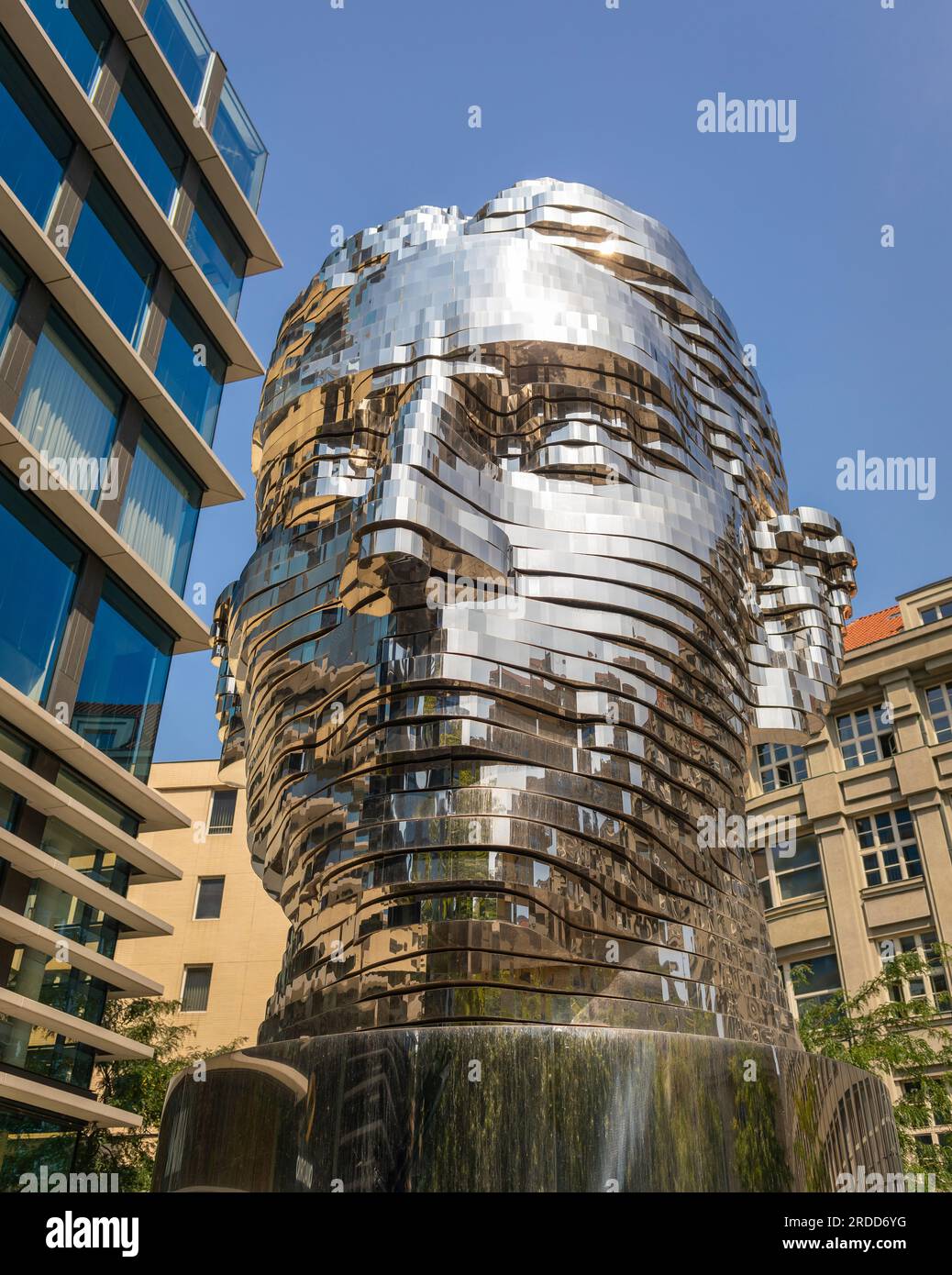 PRAGUE, CZECH REPUBLIC, EUROPE - Statue of author Franz Kafka, by ...