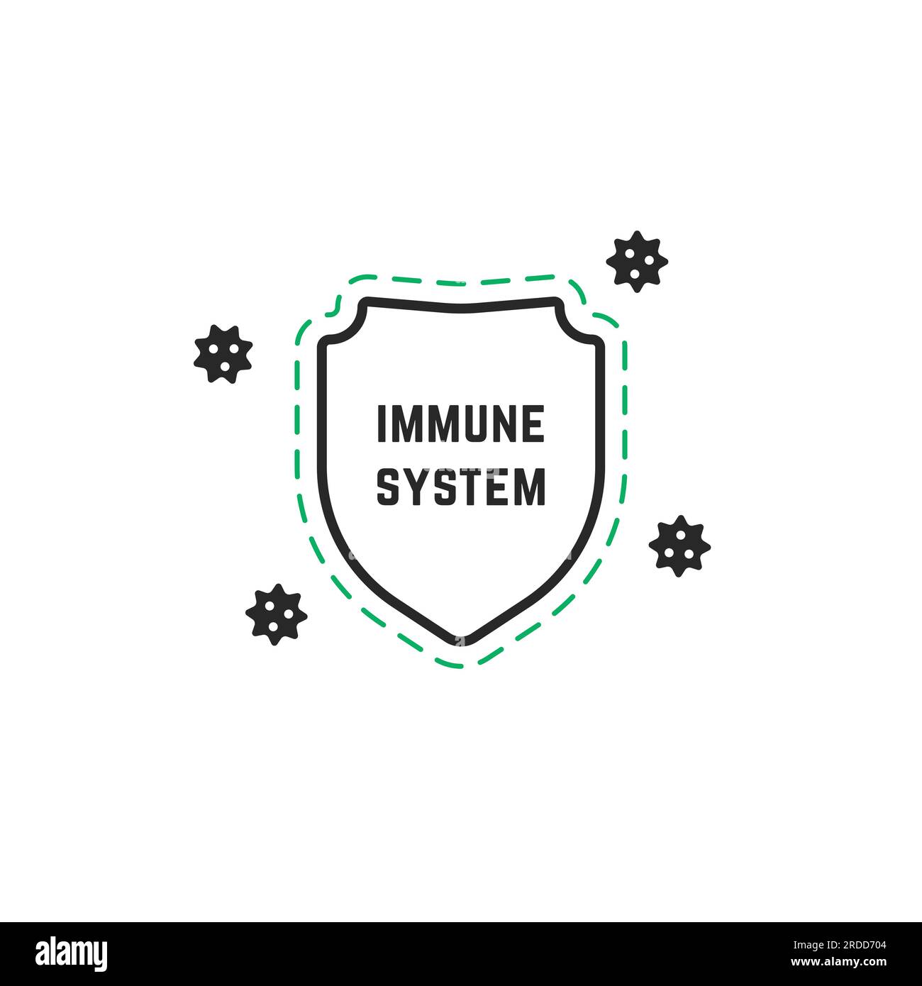 minimal immune system logo Stock Vector Image & Art - Alamy