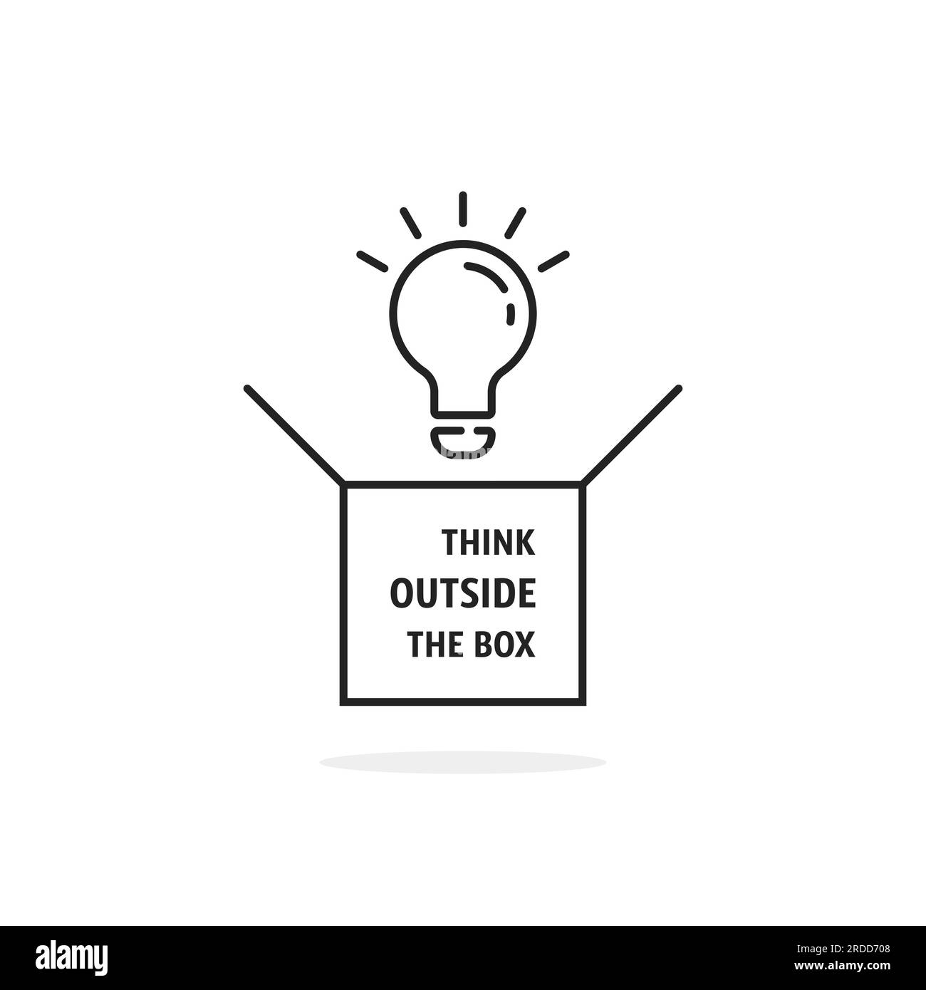thin line think outside the box icon Stock Vector Image & Art - Alamy thin line think outside the box icon Stock Vector Image & Art - Alamy