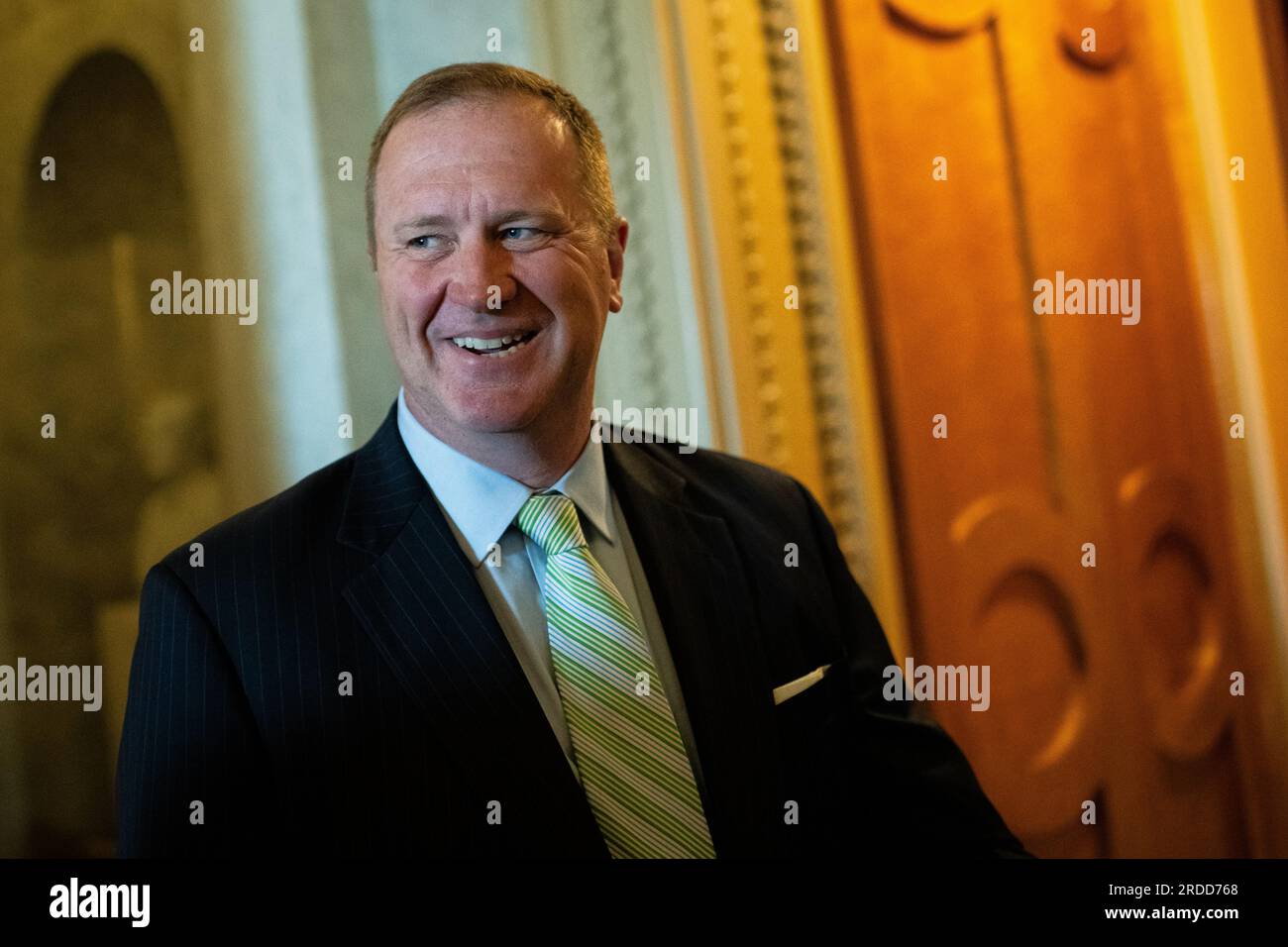 Washington, USA. 20th July, 2023. Senator Eric Schmitt (R-MO) enters ...