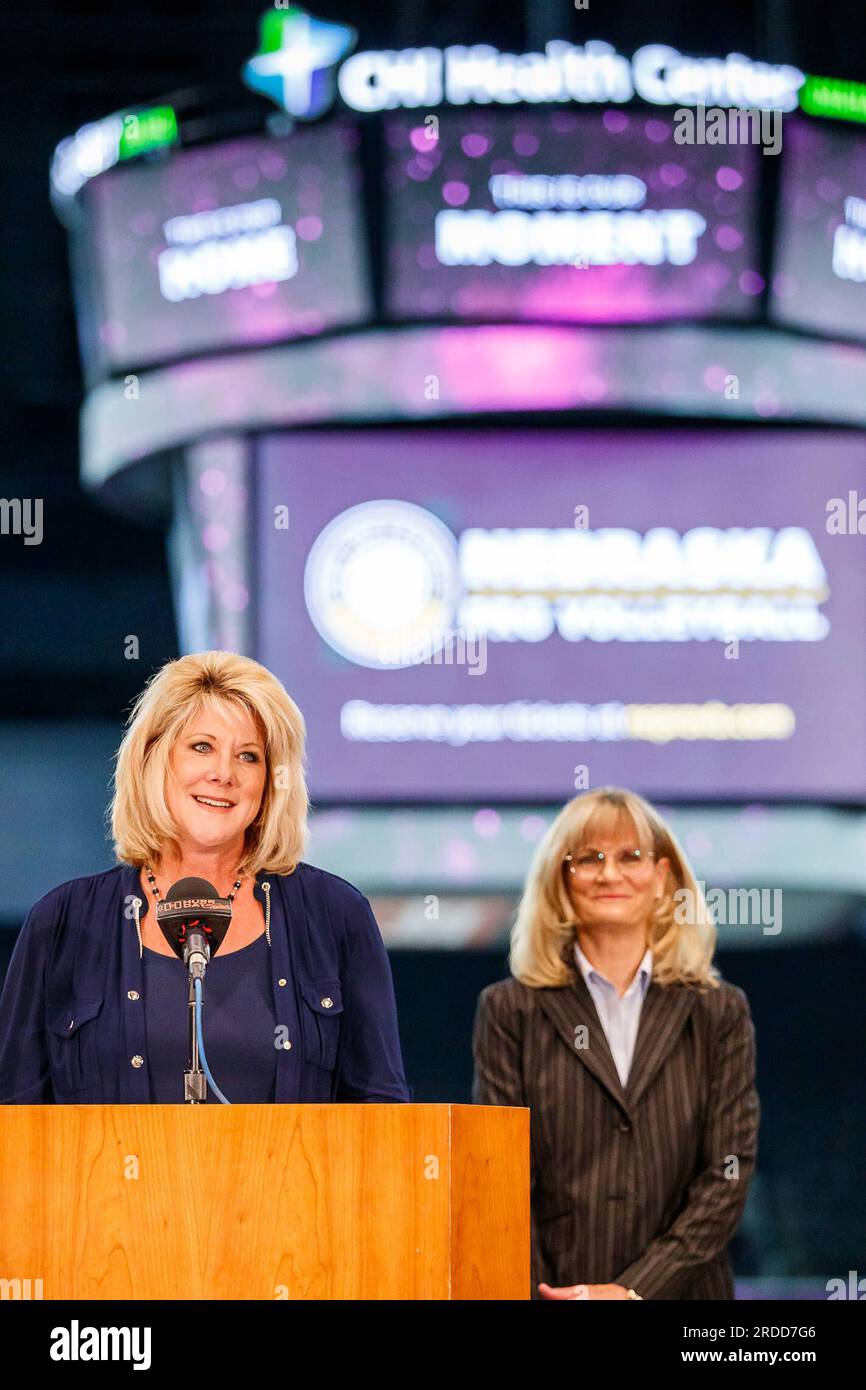 Omaha, NE U.S. 20th July, 2023. Jen Spicher, CEO, Pro Volleyball ...