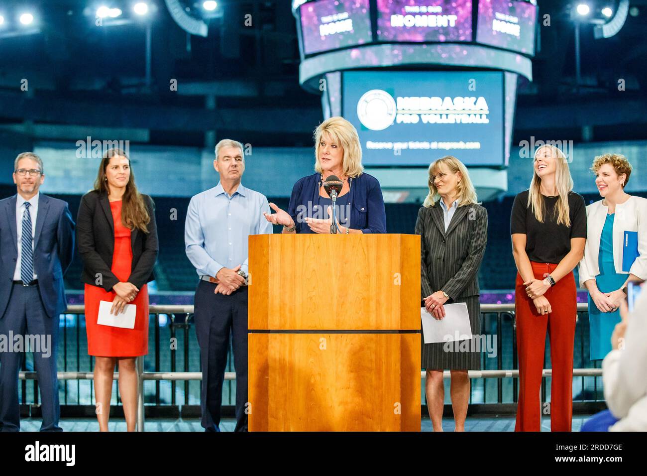 Omaha, NE U.S. 20th July, 2023. Jen Spicher, CEO, Pro Volleyball ...