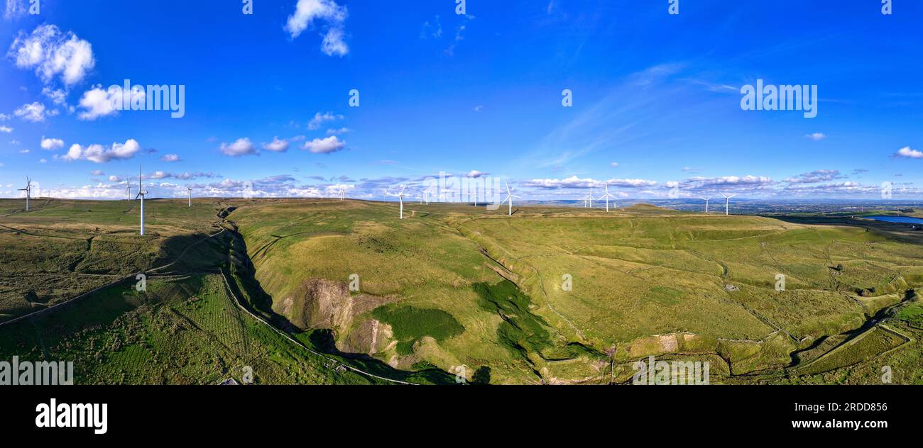 Wind Turbine farm in Manchester UK Stock Photo - Alamy