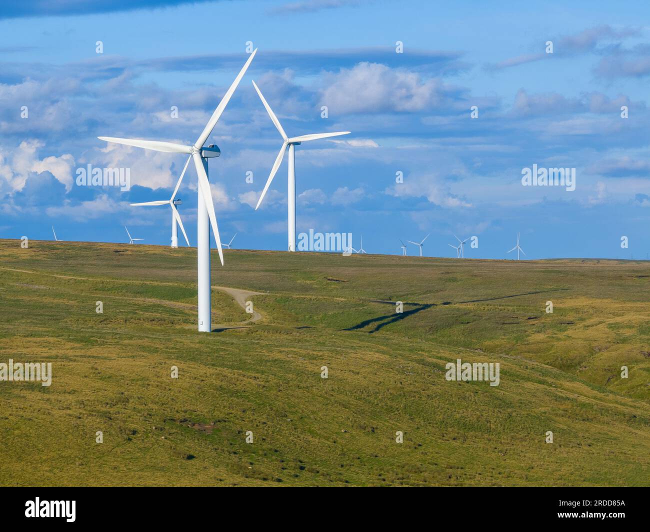 Wind turbine drone uk hi-res stock photography and images - Alamy