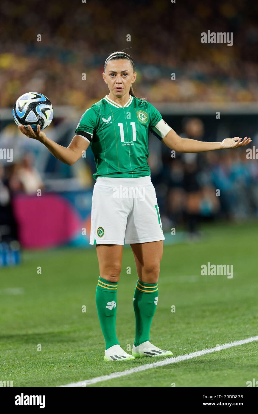 Sydney, Australia. 20th July, 2023. Katie McCABE of Ireland prepares to ...