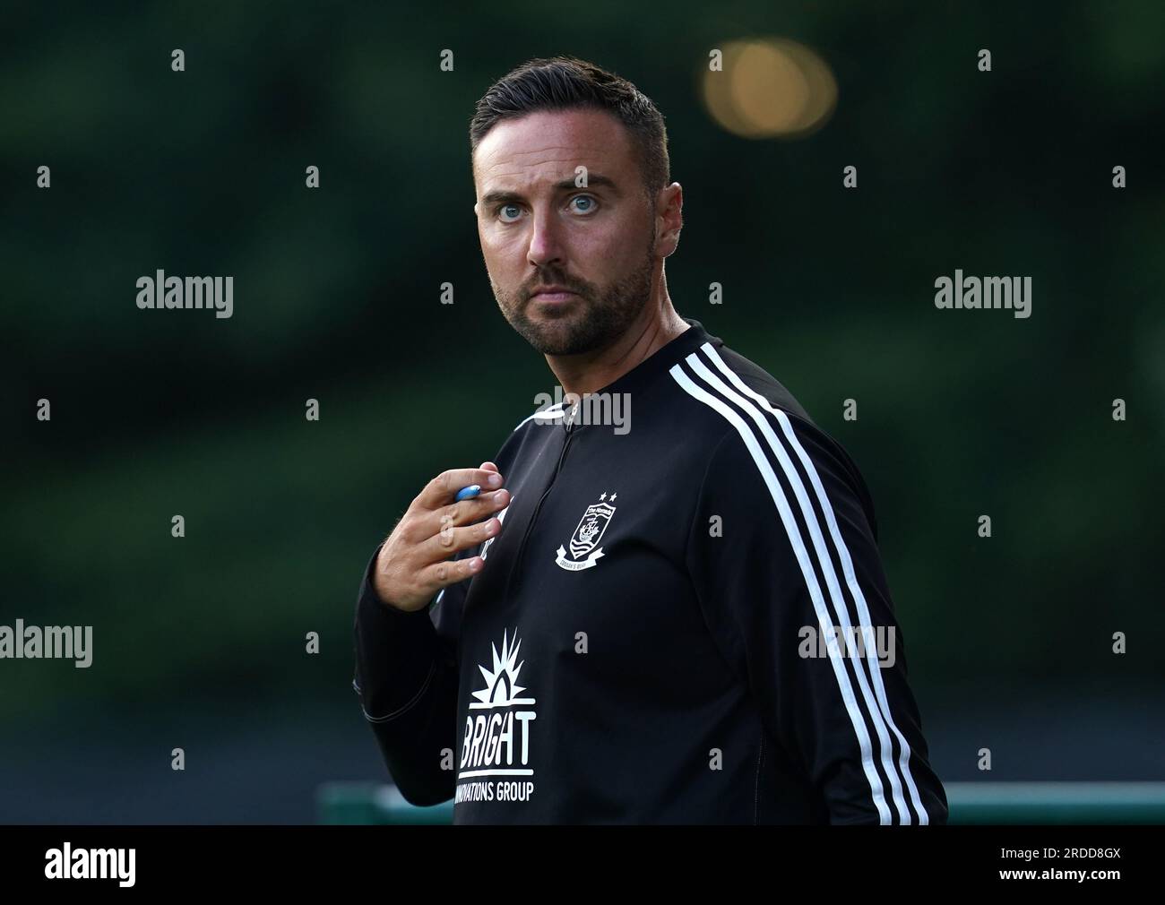 Connah's Quay Nomads director of football Jay Catton during the UEFA ...