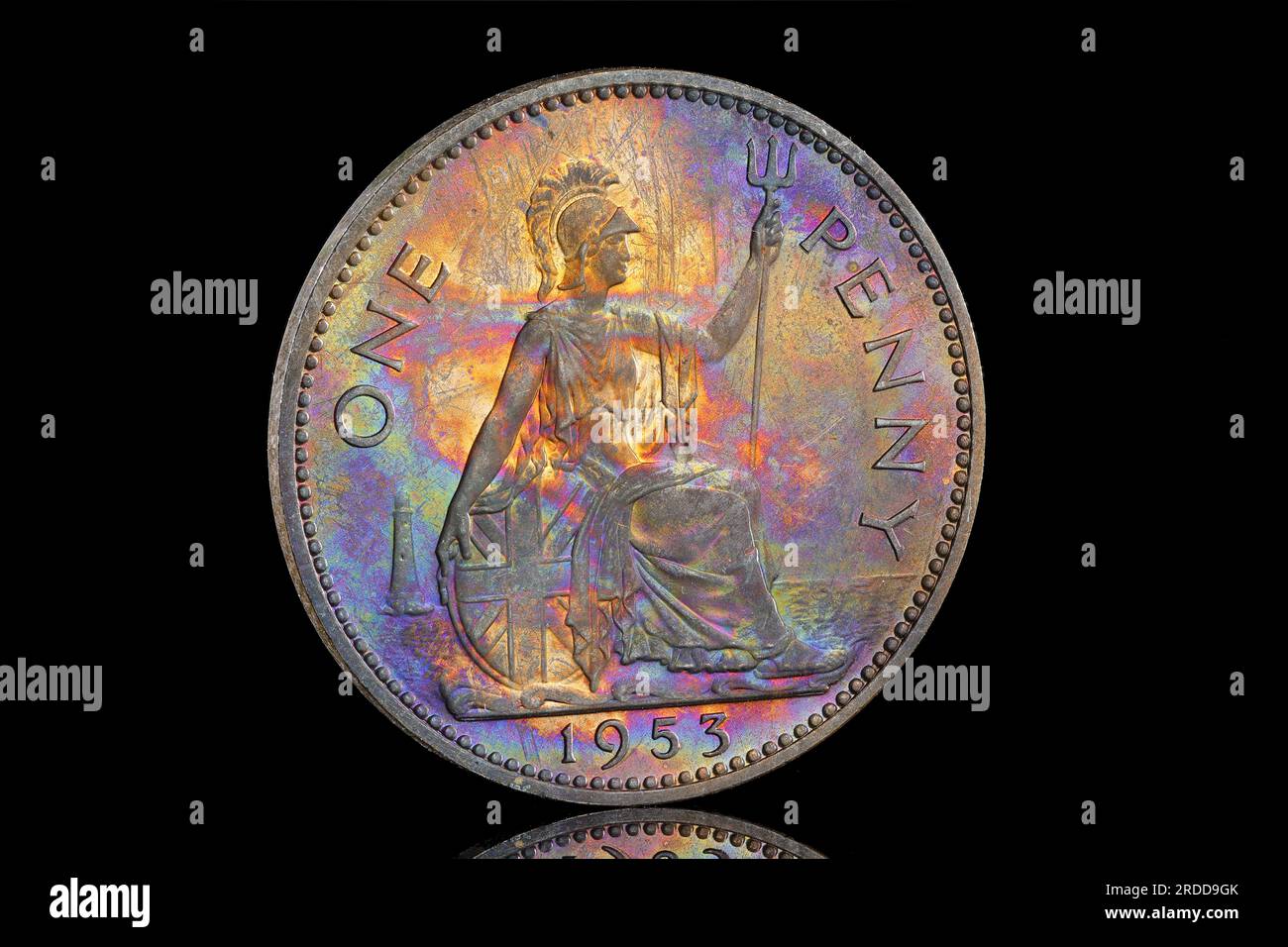 1953 britannia penny hi-res stock photography and images - Alamy