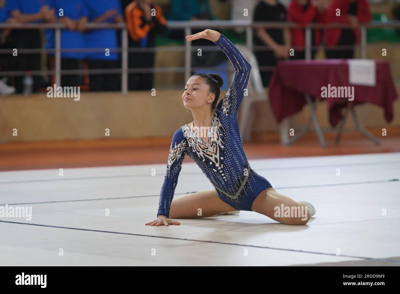 ISTANBUL, TURKIYE - APRIL 01, 2023: Undefined athlete performs during ...