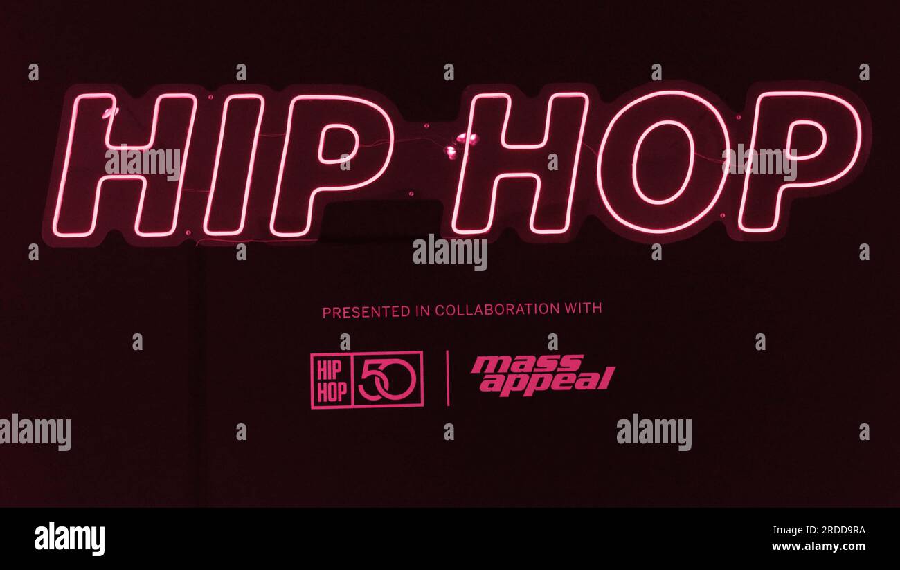 July 20, 2023, New York City, New York, USA: A view of the ""˜Hip Hop ...