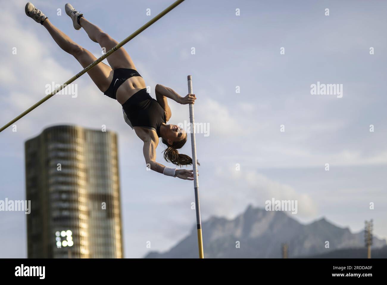 Bridget Williams of the USA takes the win during the Pole Vault, at the ...