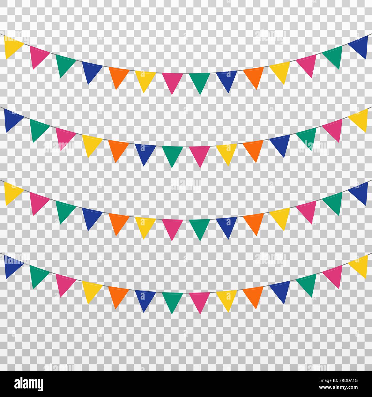 Colorful party flags. Vector illustration Stock Vector Image & Art - Alamy