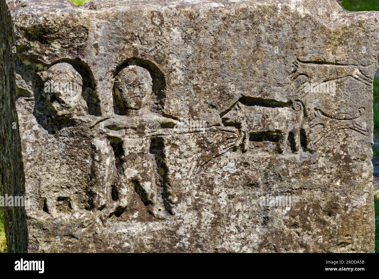 Medieval Croatian Stecak Tombstones in Bihac City Park Stock Photo - Alamy
