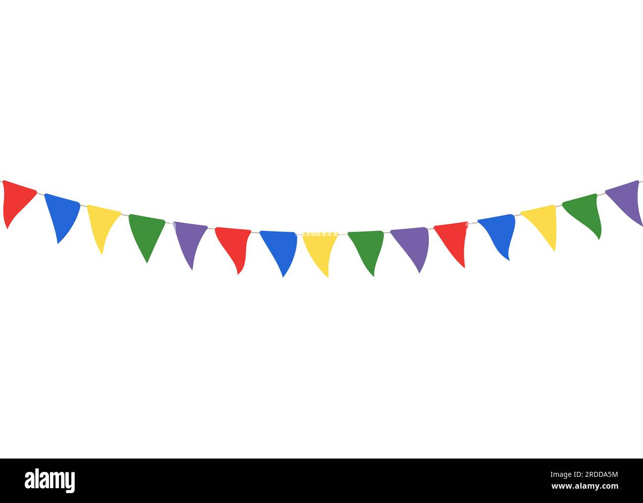 Celebrate flags. Party flags on a white background Stock Vector Image ...