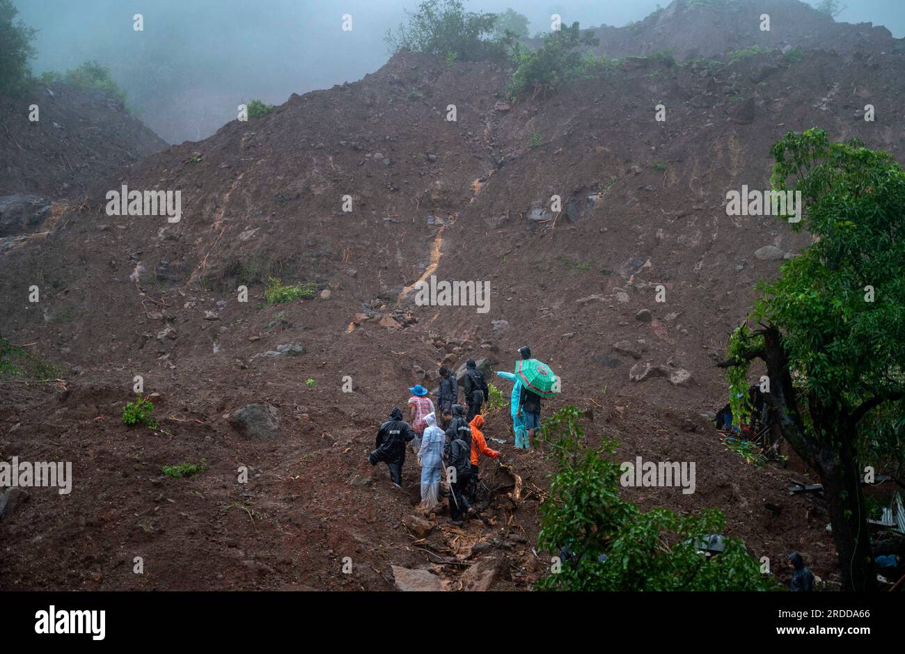 Raigad landslide hi-res stock photography and images - Alamy