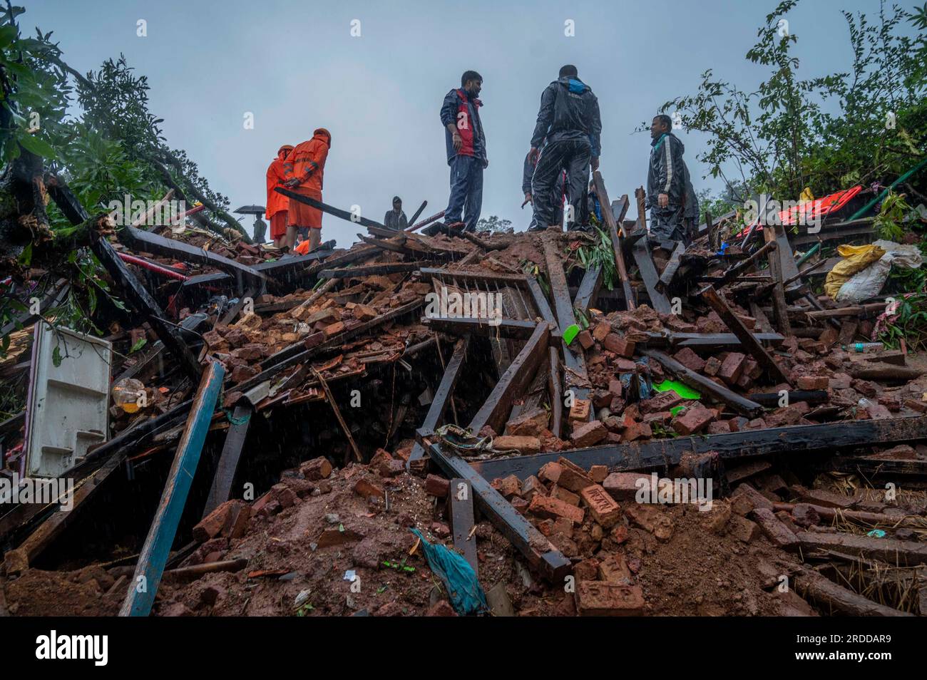 Raigad landslide hi-res stock photography and images - Alamy