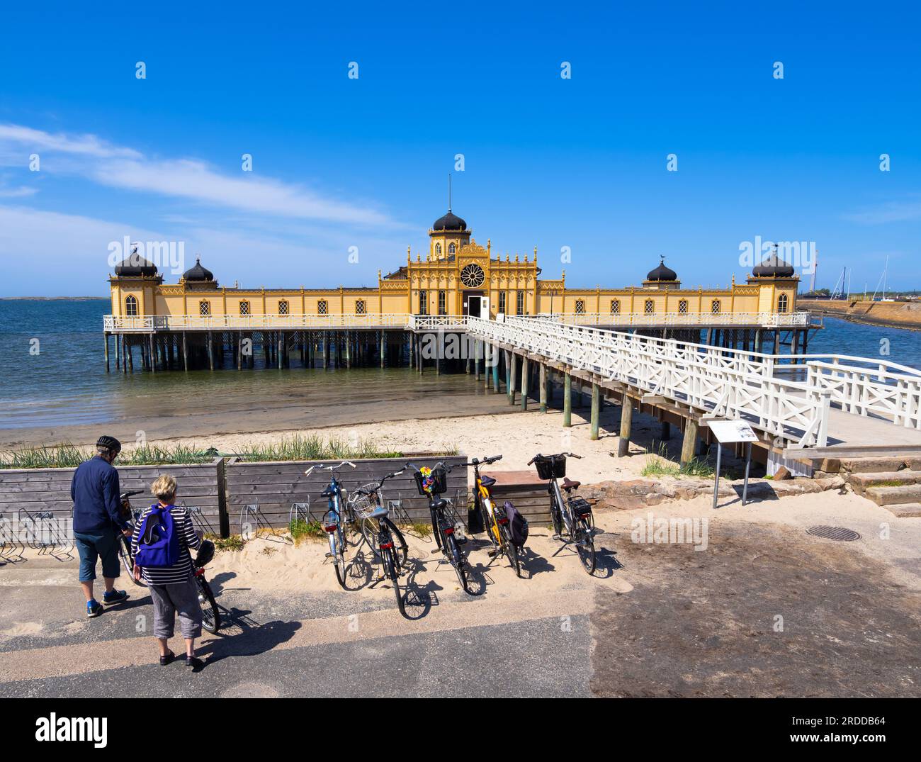 Famous historical bath house - kallbadhuset - in Varberg Sweden ...