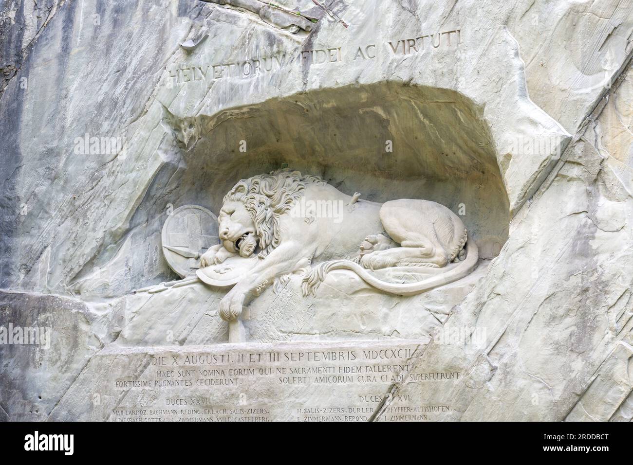 Lion Monument (Löwendenkmal), Denkmalstrasse, City of Lucerne (Luzern ...