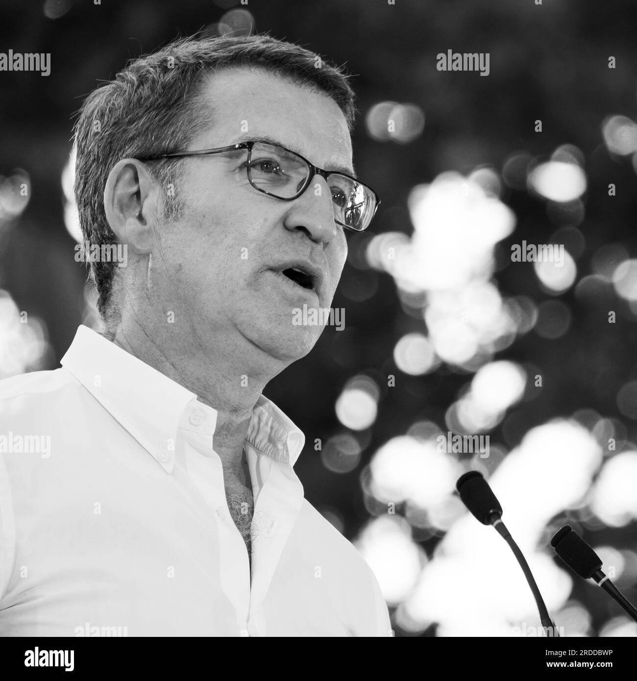 Spanish right party Partido Popular (PP) leader Alberto Nunez Feijoo ...