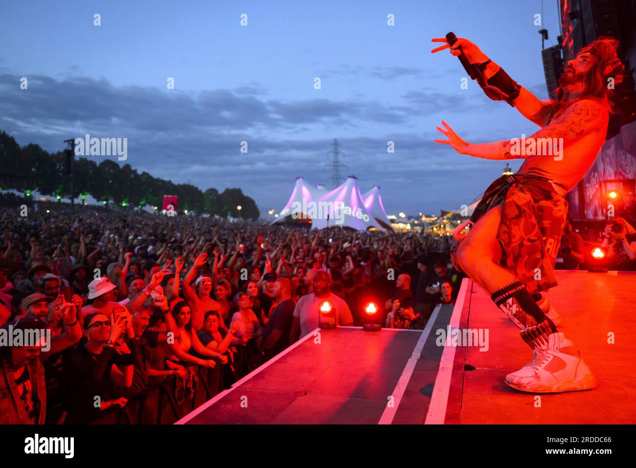 Francois Charon aka Frah lead singer of France's electro rock band ...