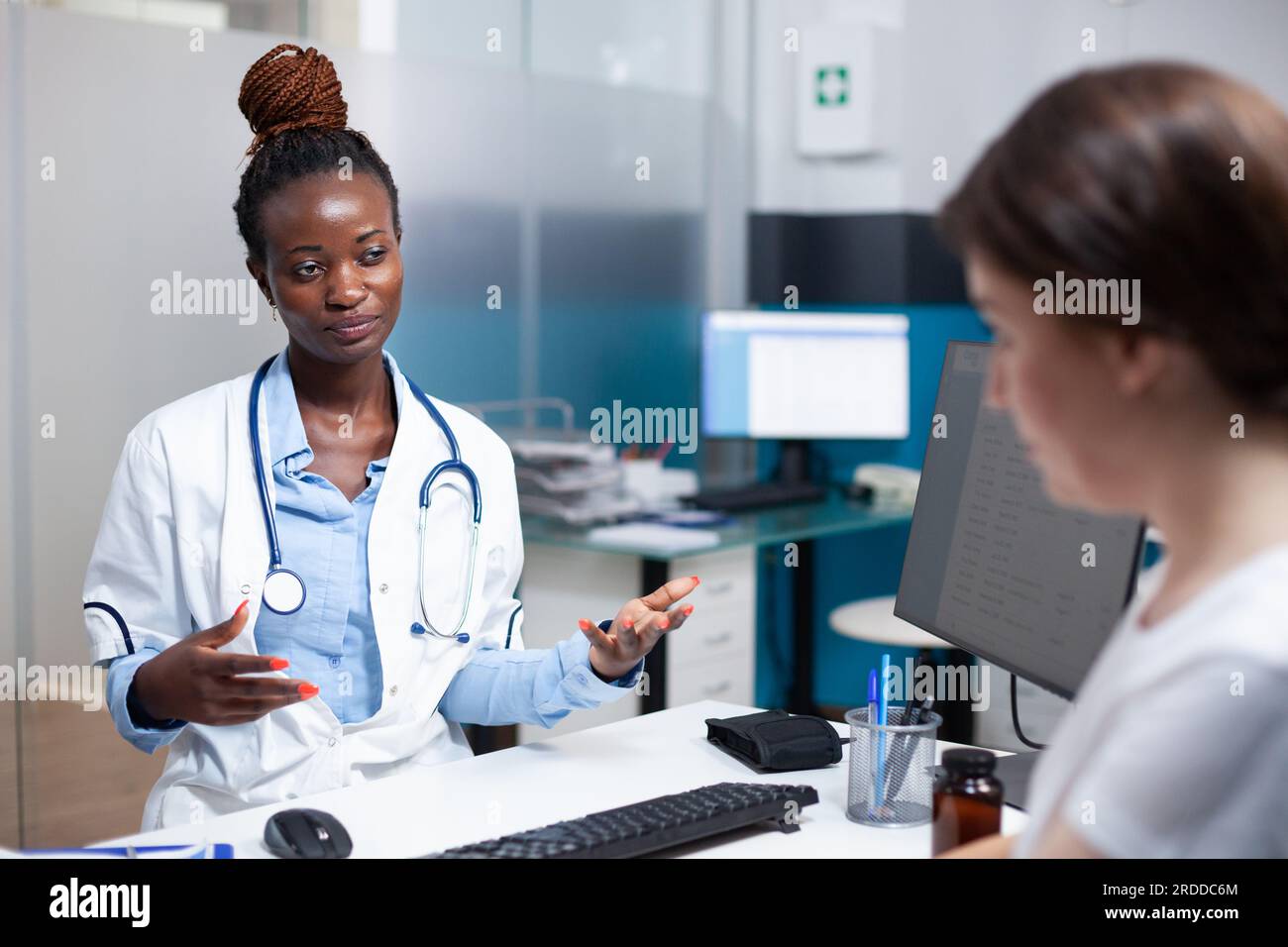 Closeup doctor receiving help hi-res stock photography and images - Alamy