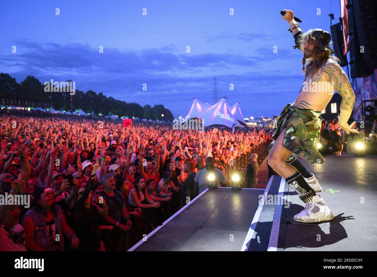 Francois Charon aka Frah lead singer of France's electro rock band ...