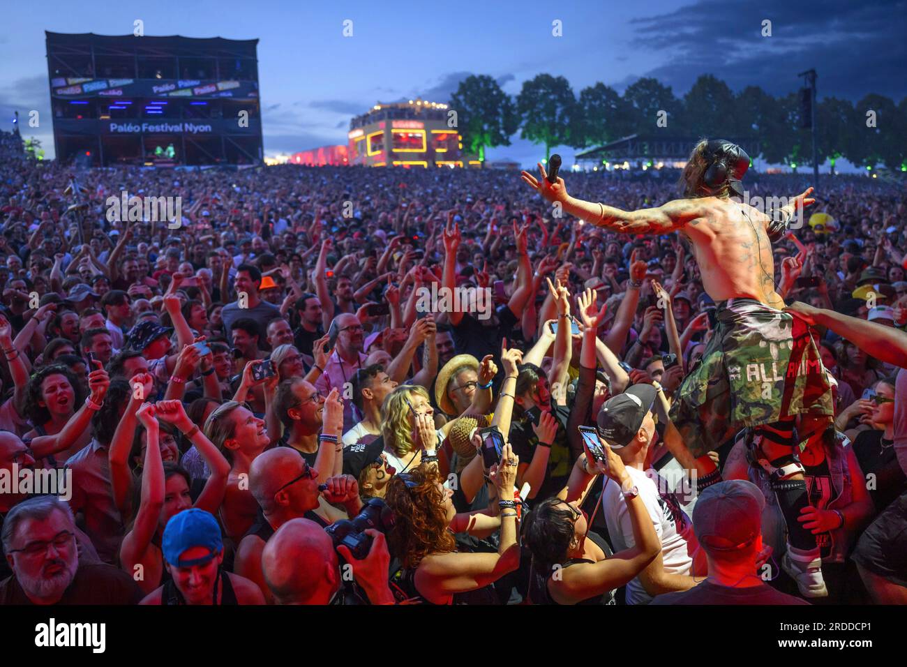 Francois Charon aka Frah lead singer of France's electro rock band ...