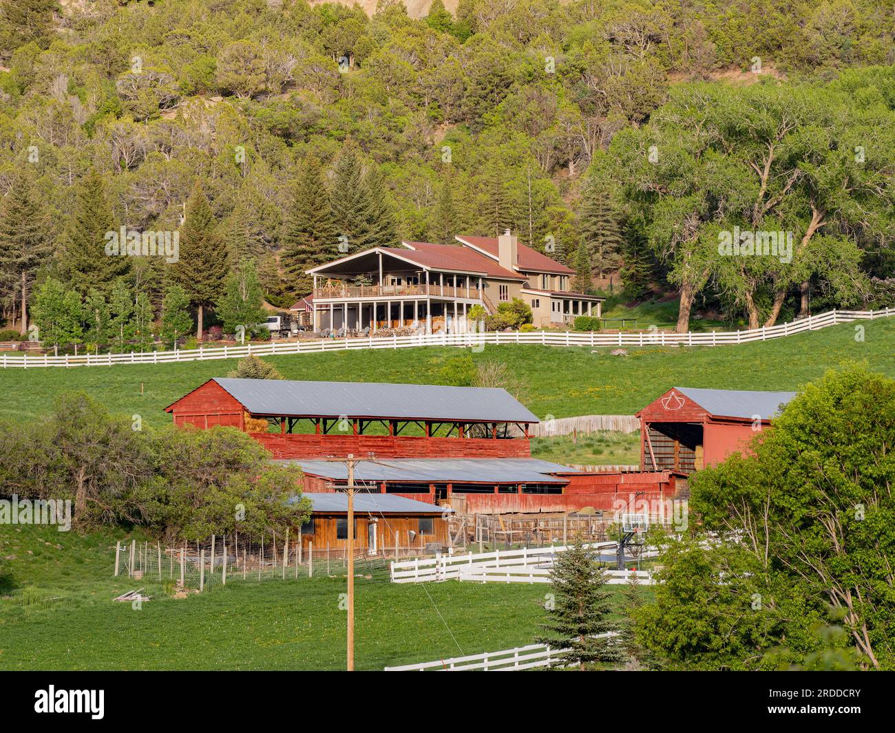 Sunny exterior view of The High Canyon Adventures at Colorado Stock ...