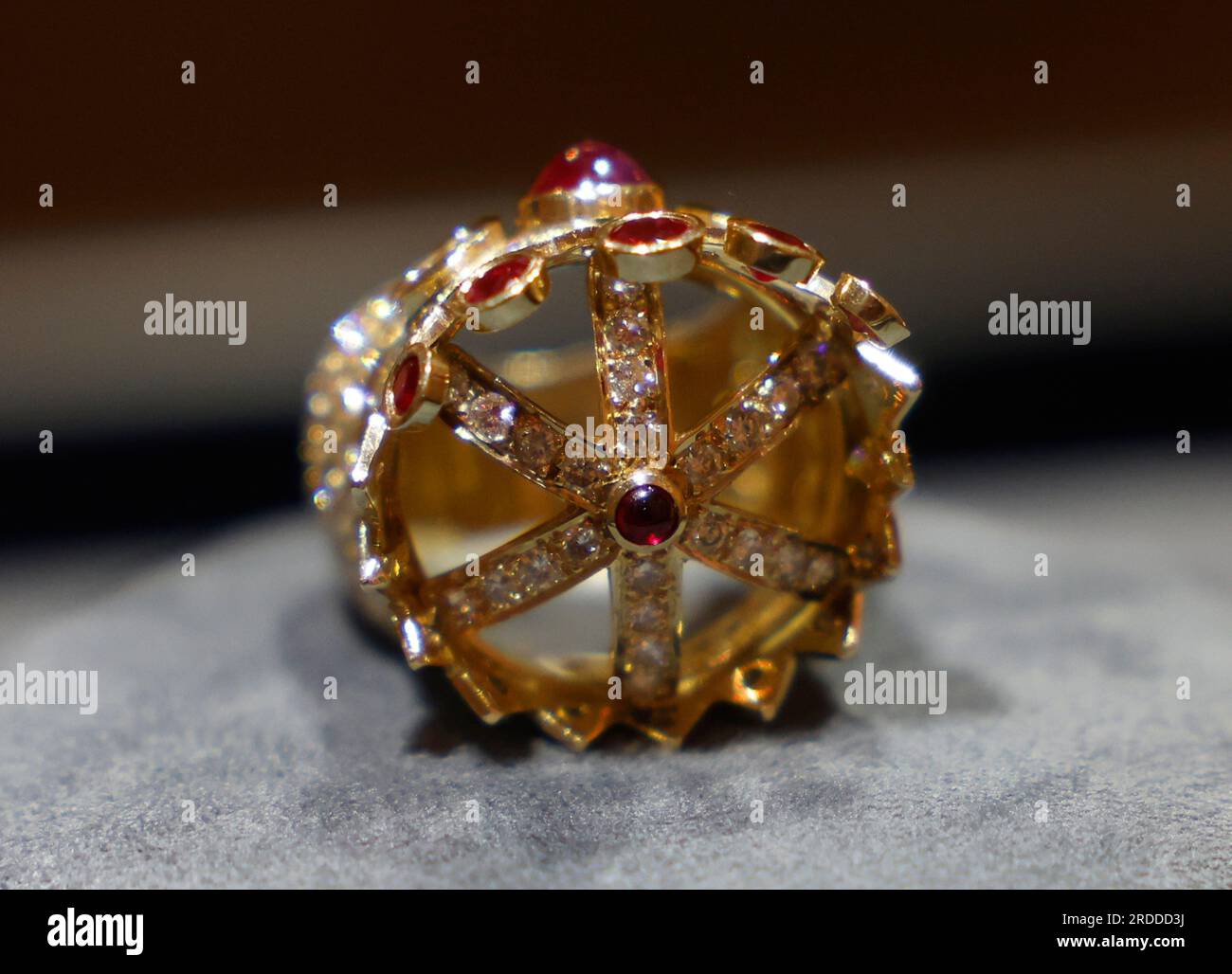 New York, United States. 20th July, 2023. Gold, Ruby, and Diamond Crown ...