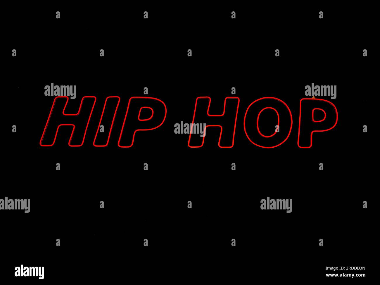 New York, United States. 20th July, 2023. A neon HIP HOP sign is on ...