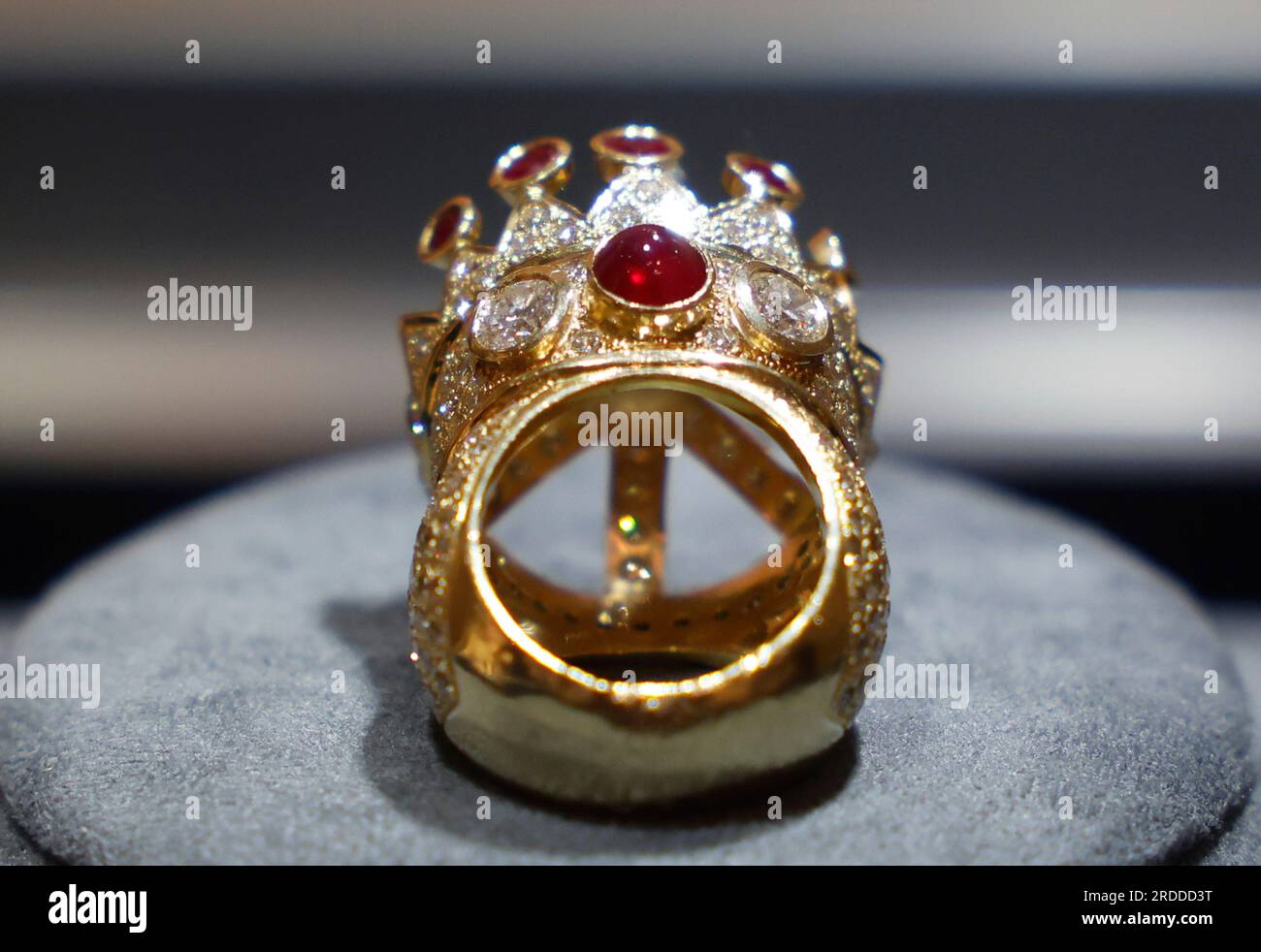 New York, United States. 20th July, 2023. Gold, Ruby, and Diamond Crown ...