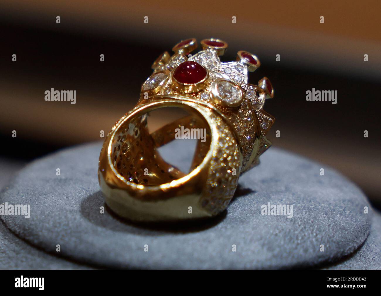 New York, United States. 20th July, 2023. Gold, Ruby, and Diamond Crown ...