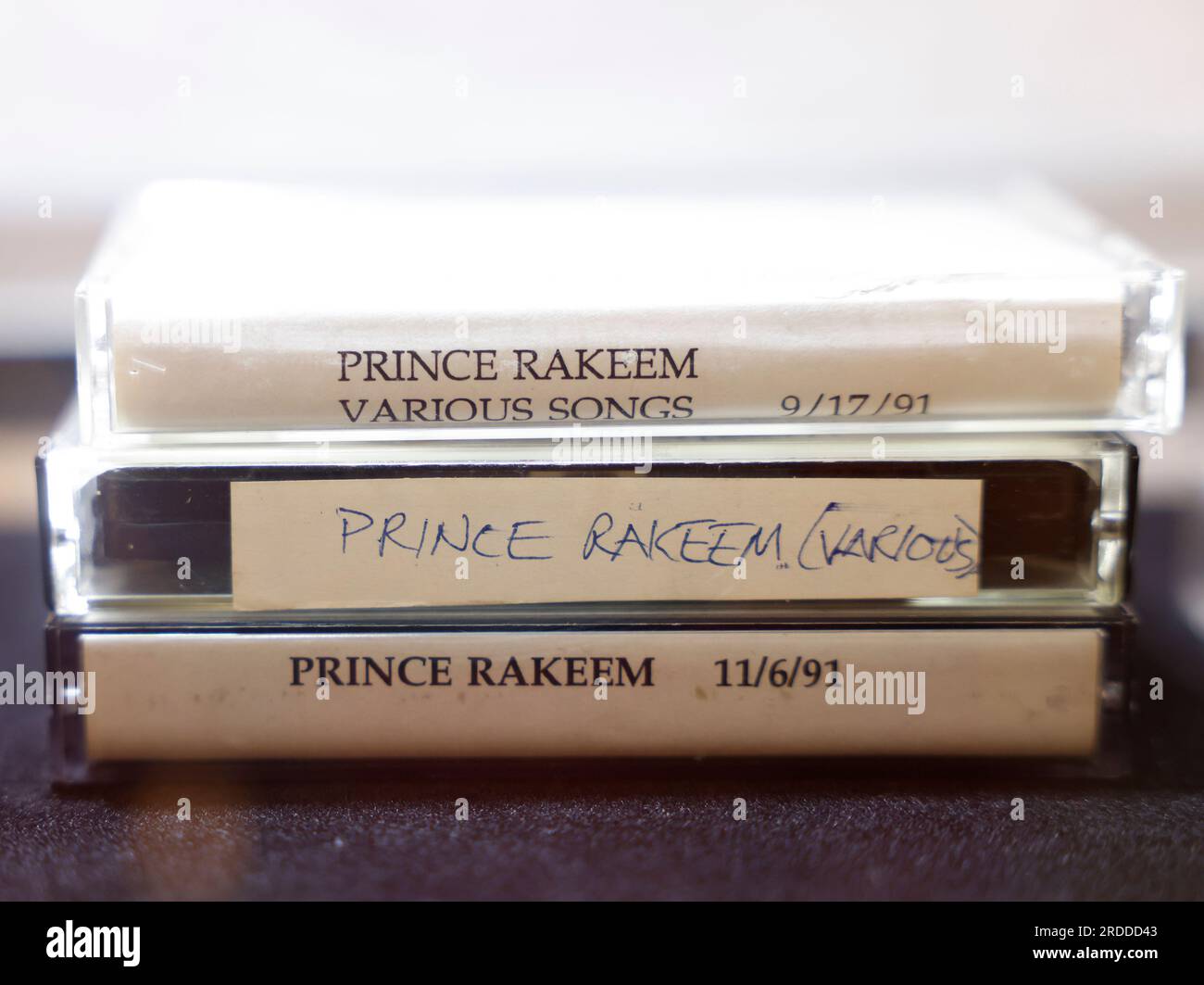 New York, United States. 20th July, 2023. Collection of nine cassettes ...