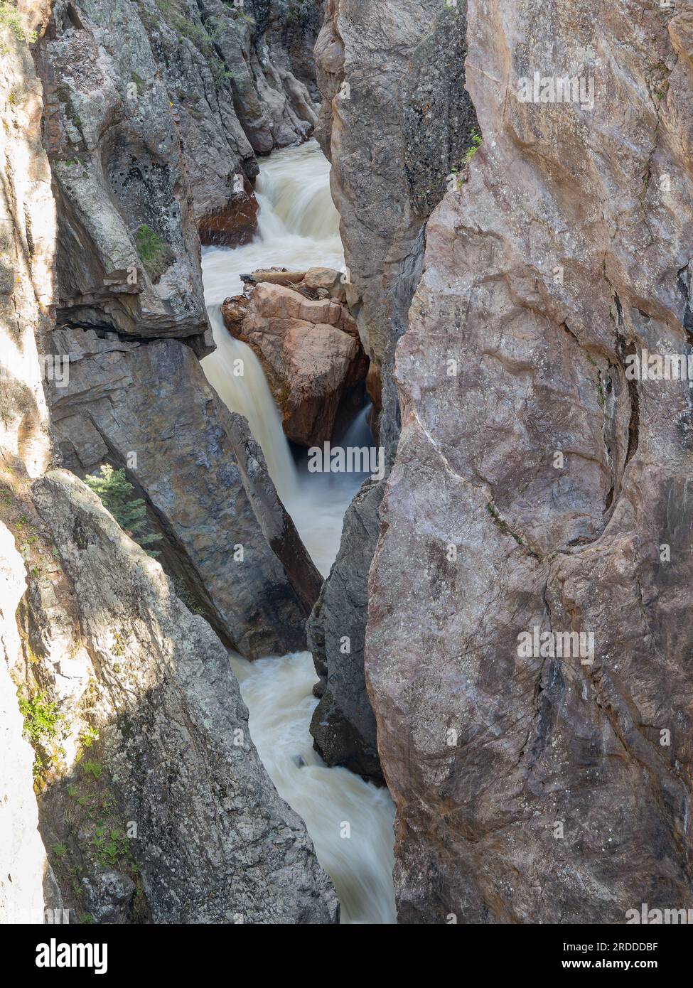 Sunny view of creek landscape around Ouray at Colorado Stock Photo - Alamy