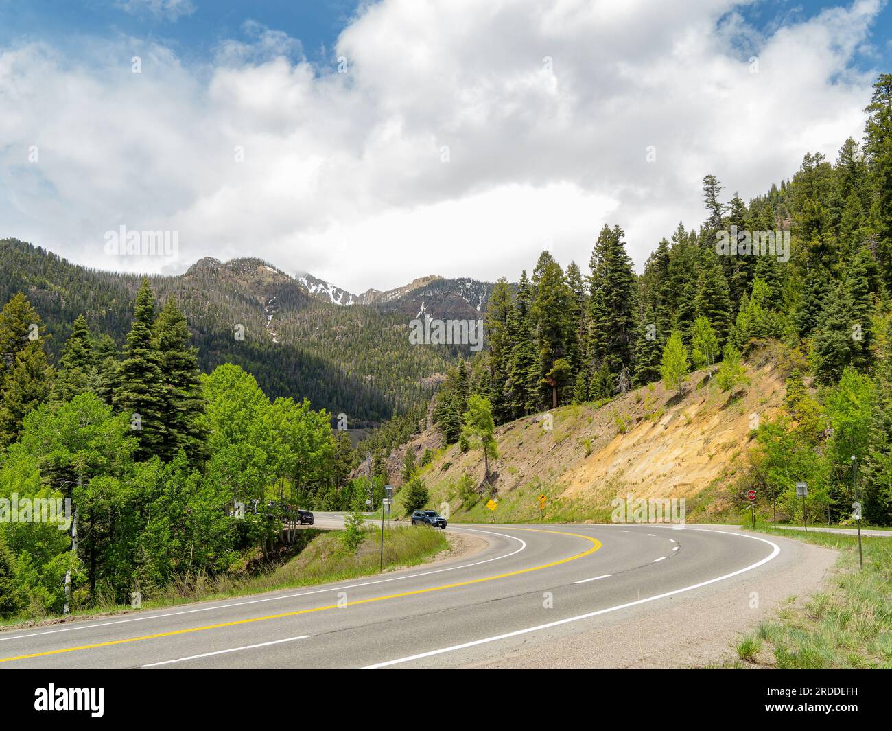 Daytime view of the landscape of Treasure Falls at Colorado Stock Photo ...