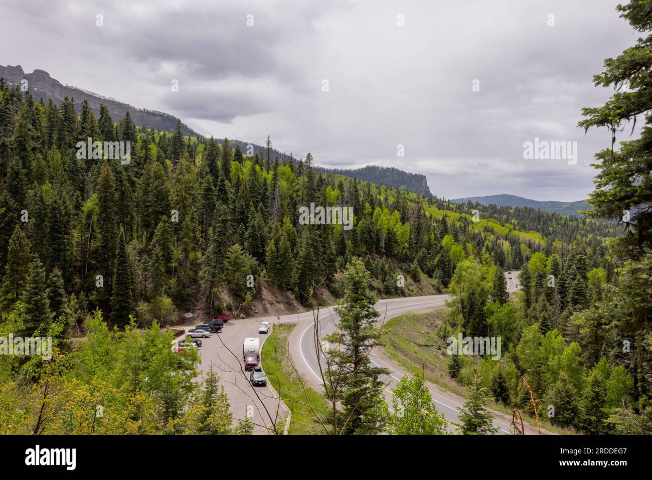Daytime view of the landscape of Treasure Falls at Colorado Stock Photo ...
