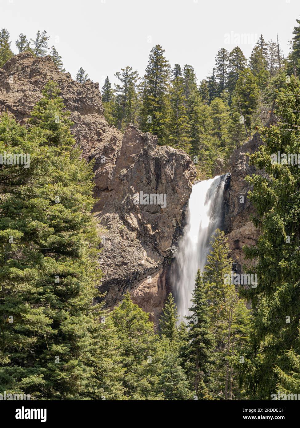 Daytime view of the landscape of Treasure Falls at Colorado Stock Photo ...