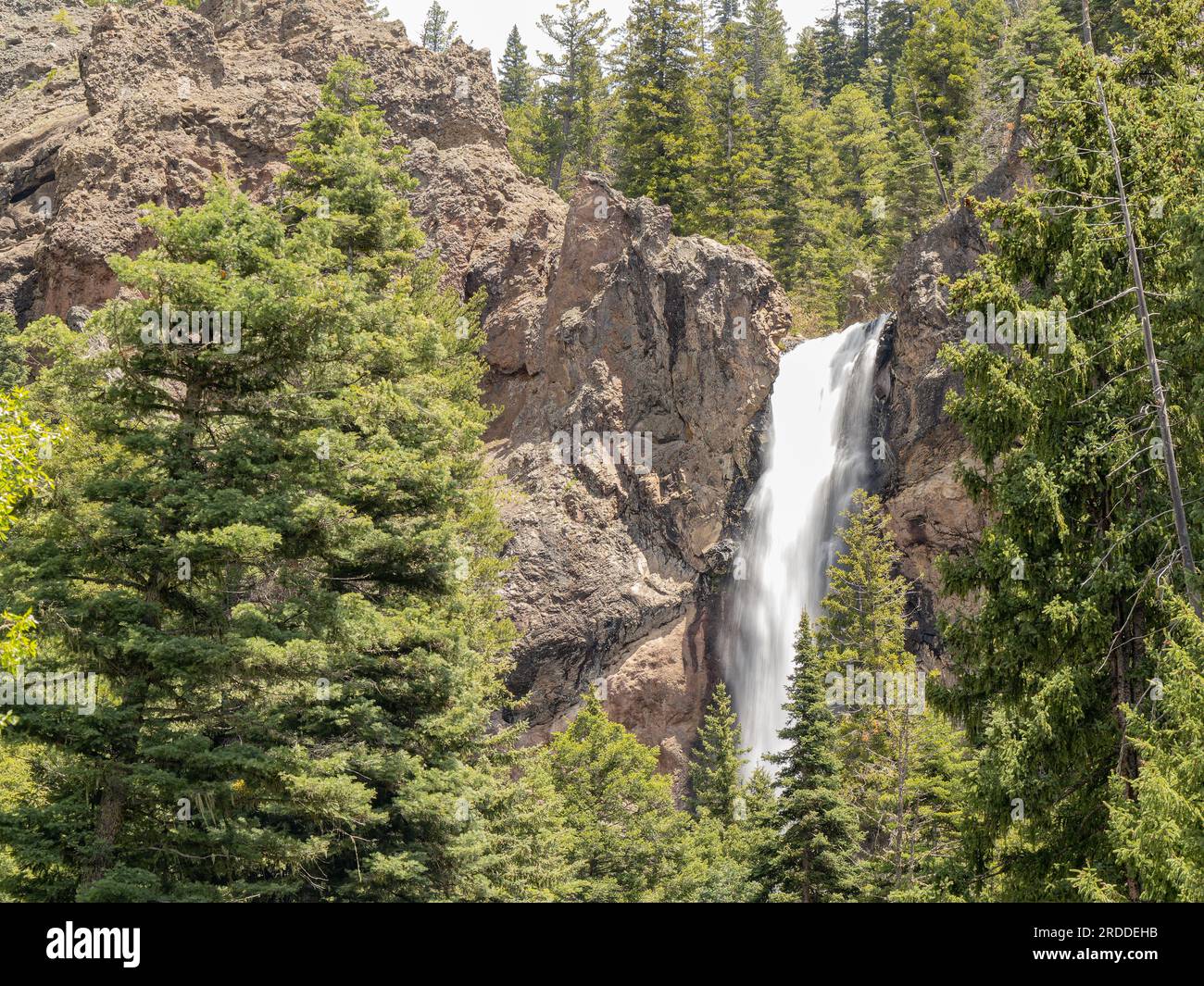Daytime view of the landscape of Treasure Falls at Colorado Stock Photo ...