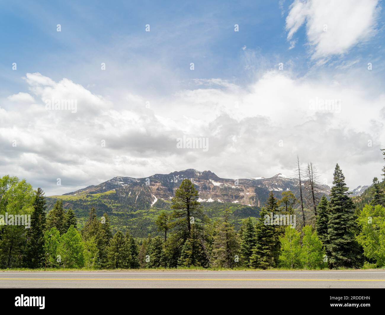 Daytime view of the landscape of Treasure Falls at Colorado Stock Photo ...