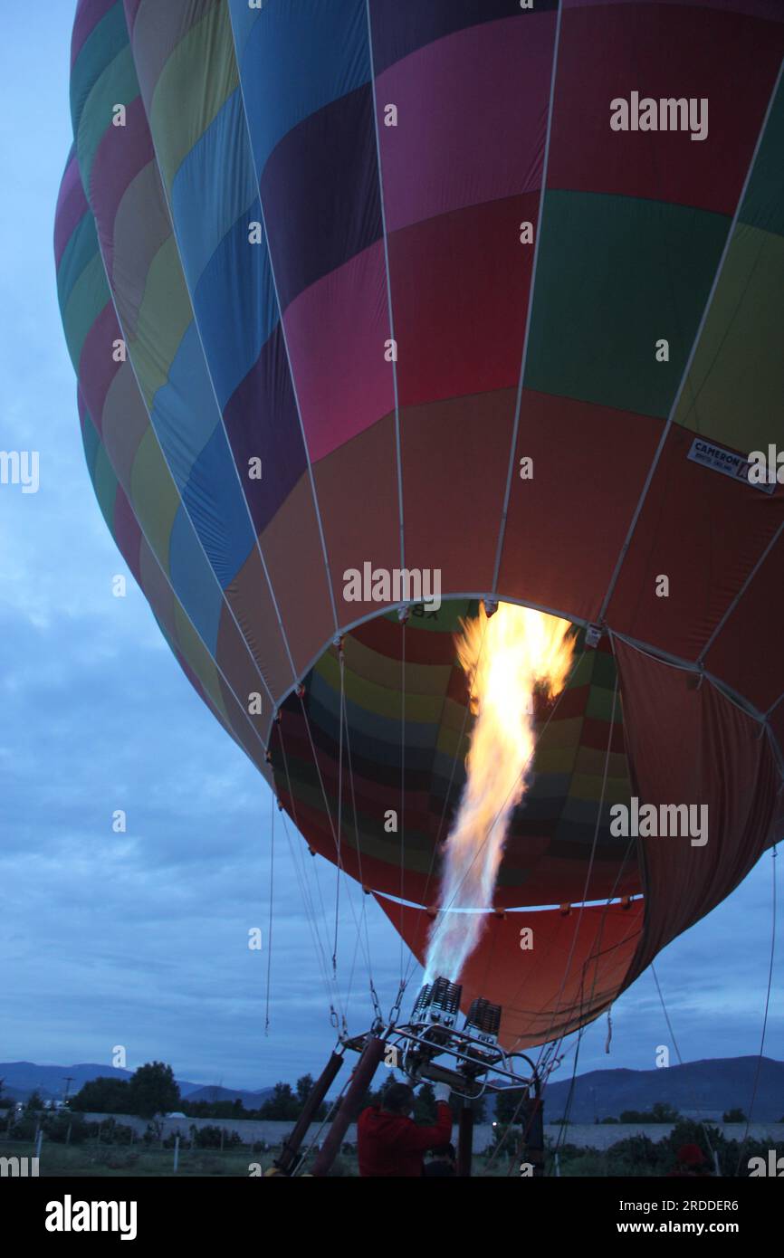 Balloon inflation preparation hi-res stock photography and images - Alamy