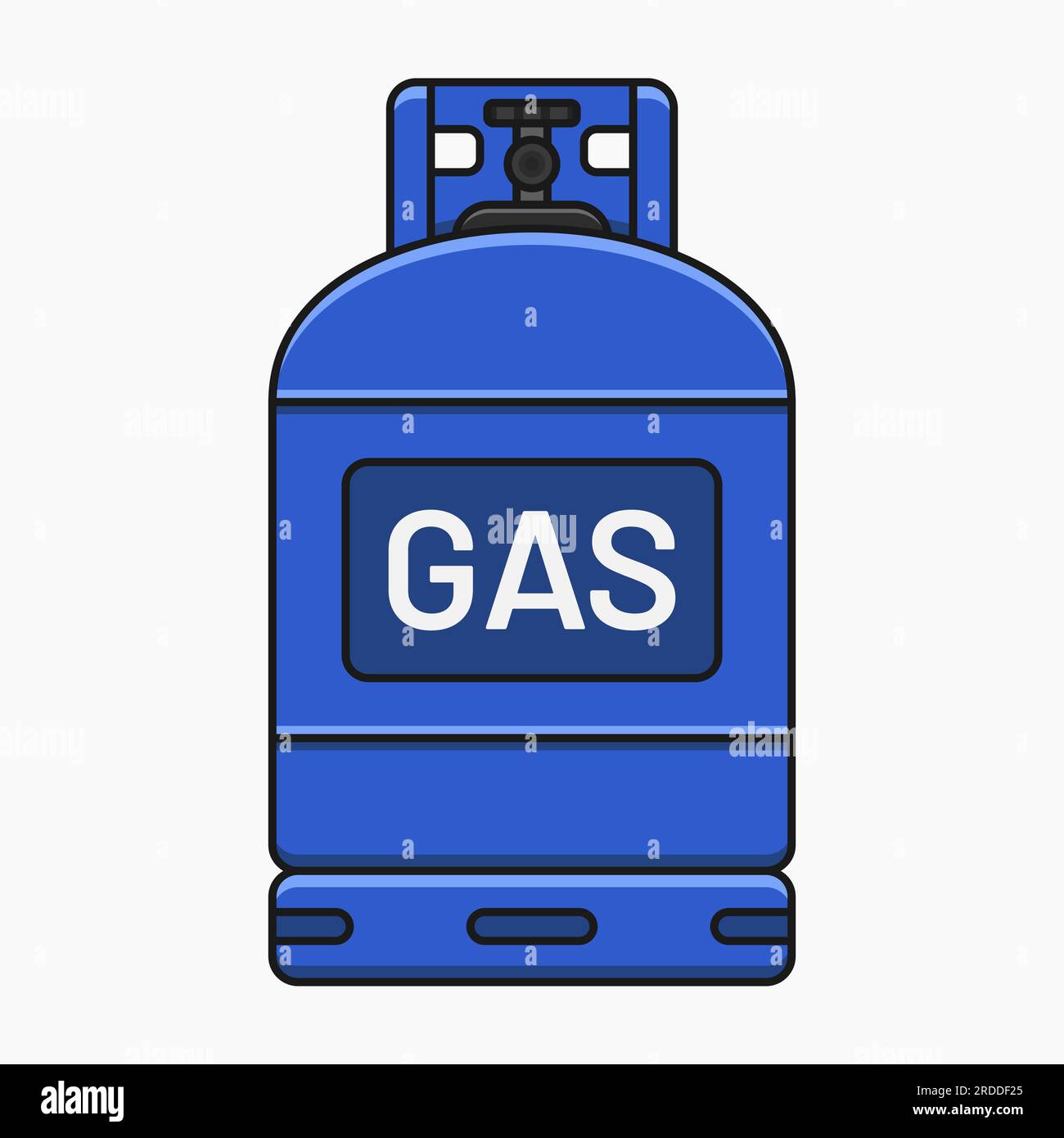 blue propane gas tank on white background vector flat illustration ...