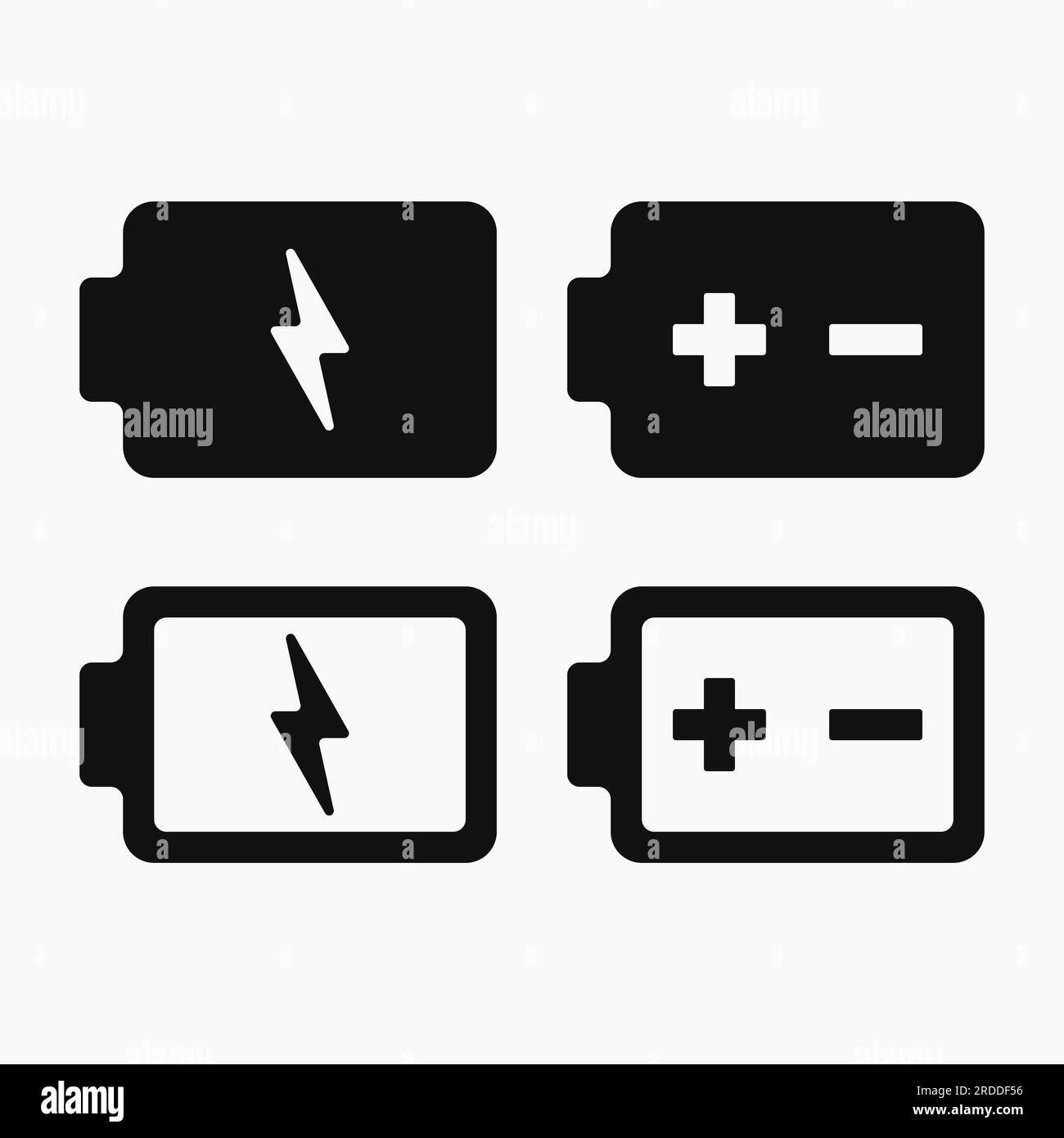 battery power accumulator polar line shape icon vector flat ...