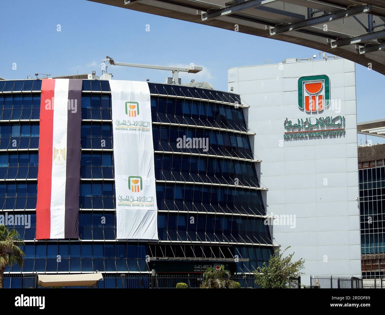 Cairo, Egypt, June 29 2023: Cairo Monorail columns and railway The ...