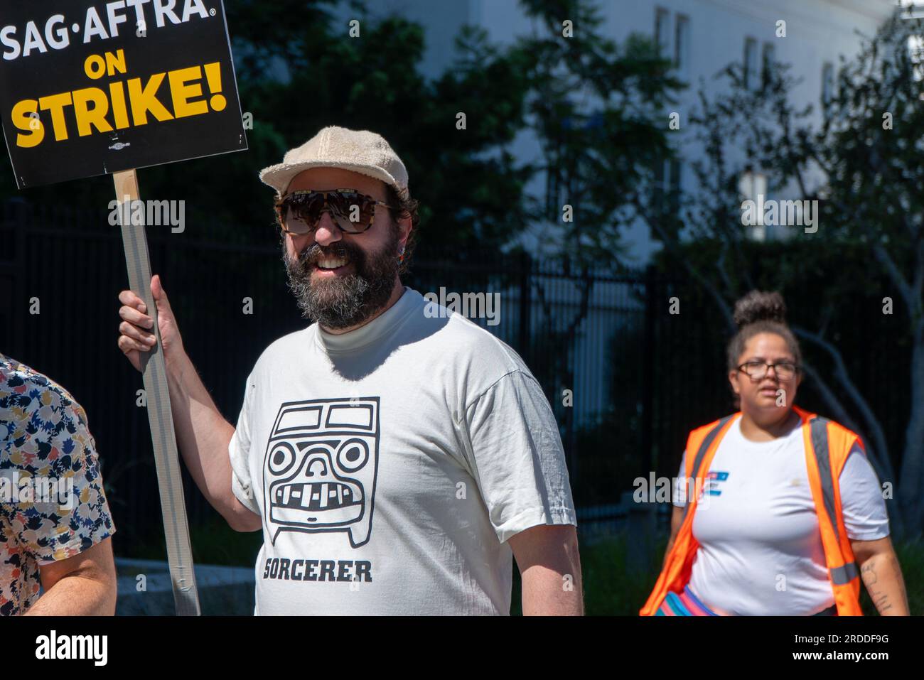 West Hollywood, USA. 20th July, 2023. Brett Gelman joins the picket ...