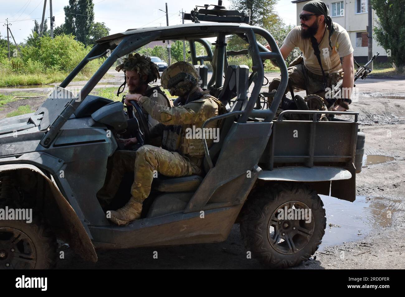 Tavriiske, Zaporizhzhia, Ukraine. 19th July, 2023. Ukrainian army ...