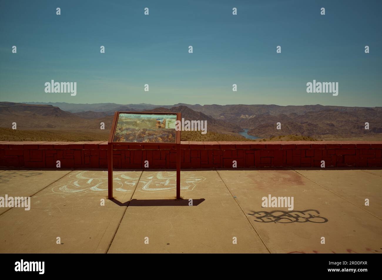 Roadside overlook outside Las Vegas, Nevada Stock Photo - Alamy